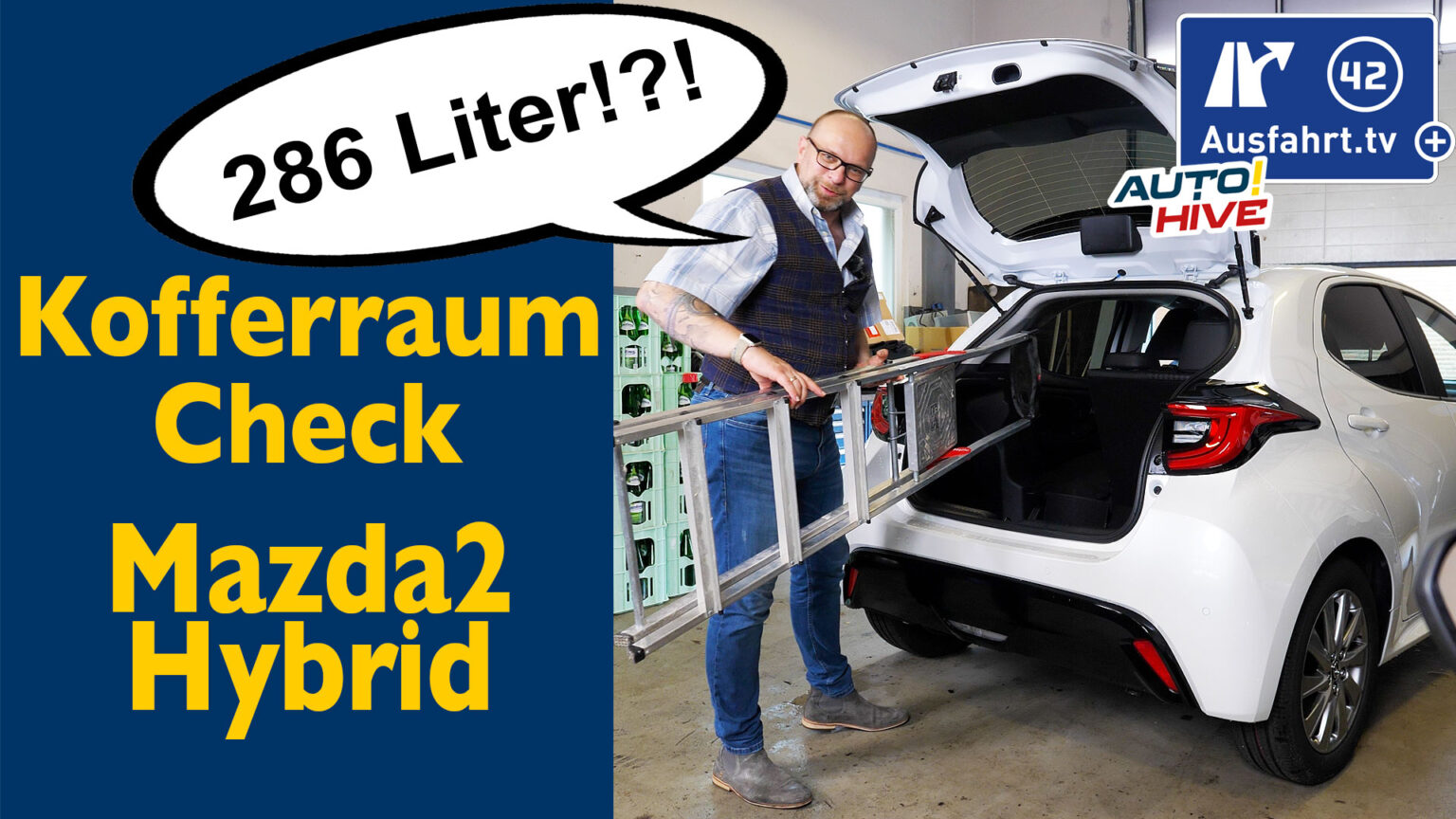 Mazda2 Hybrid / Toyota Yaris XP21 – Kofferraum Test – Kofferraum ...